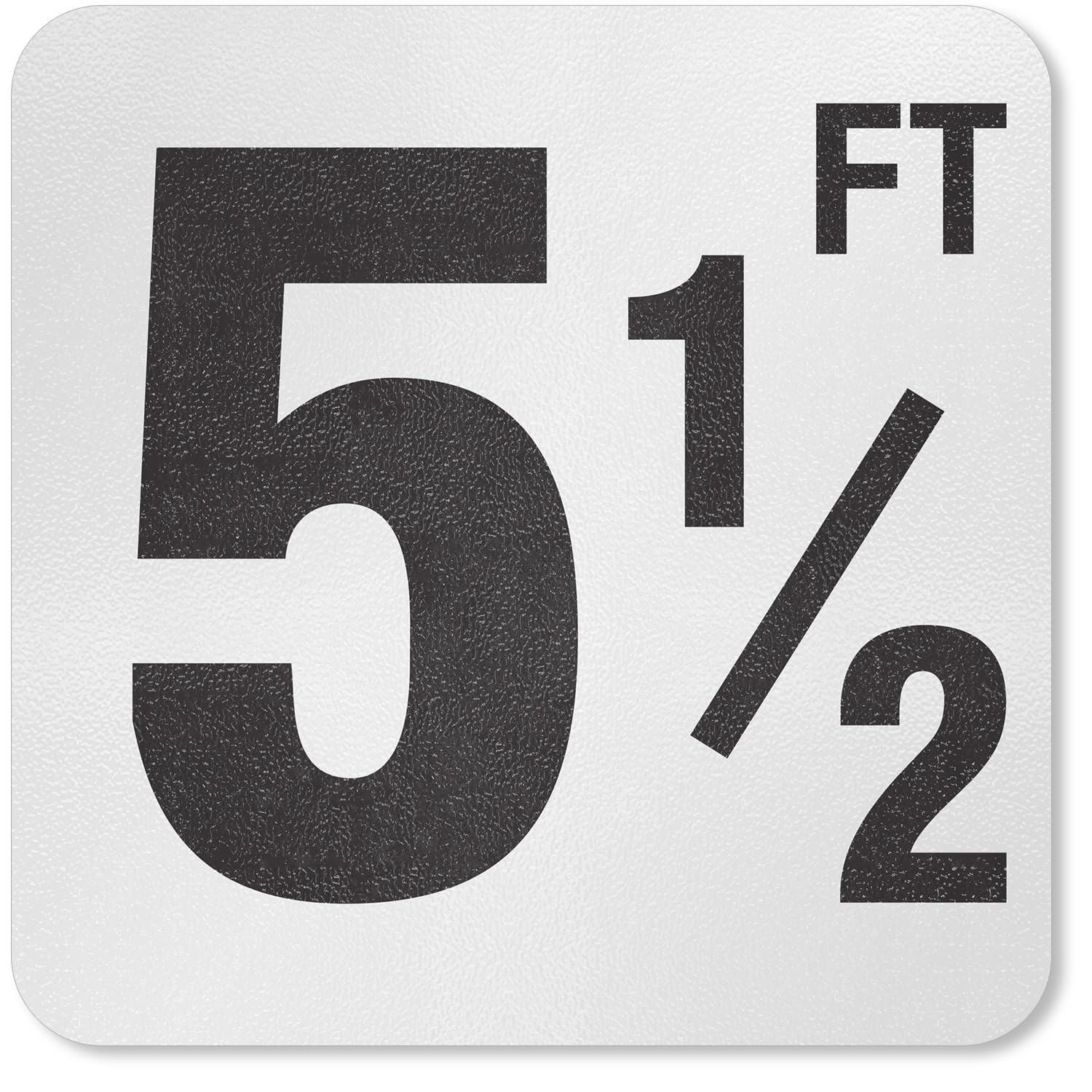 Amazon.com: SmartSign 5 1/2 FT Pool Depth Marker | Sign | Sticker, 4 ...