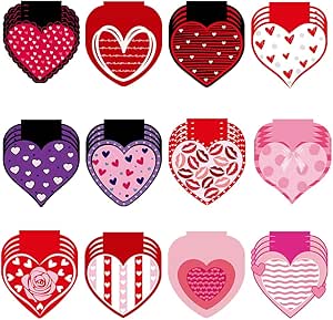 Amazon.com : Pecopcock 48 Pcs Valentine’s Day Notepads – Heart-Shaped ...