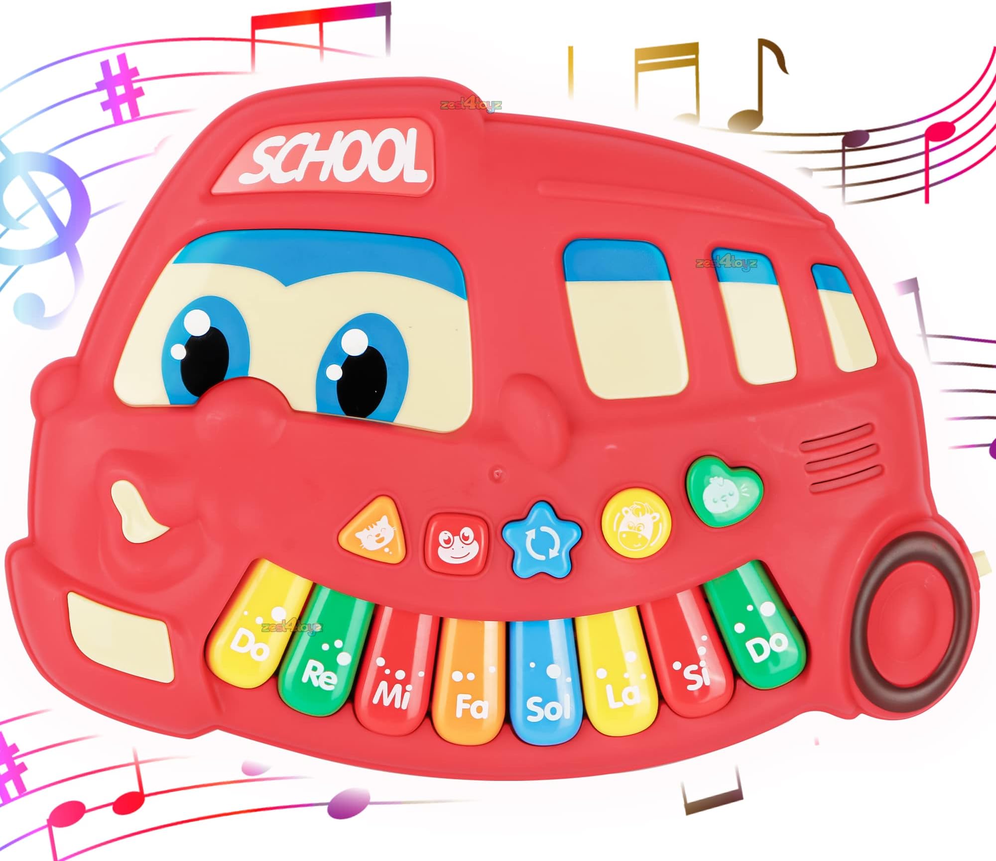 Buy Zest 4 Toyz School Bus Piano Keyboard Toy | Amazing Sound ...