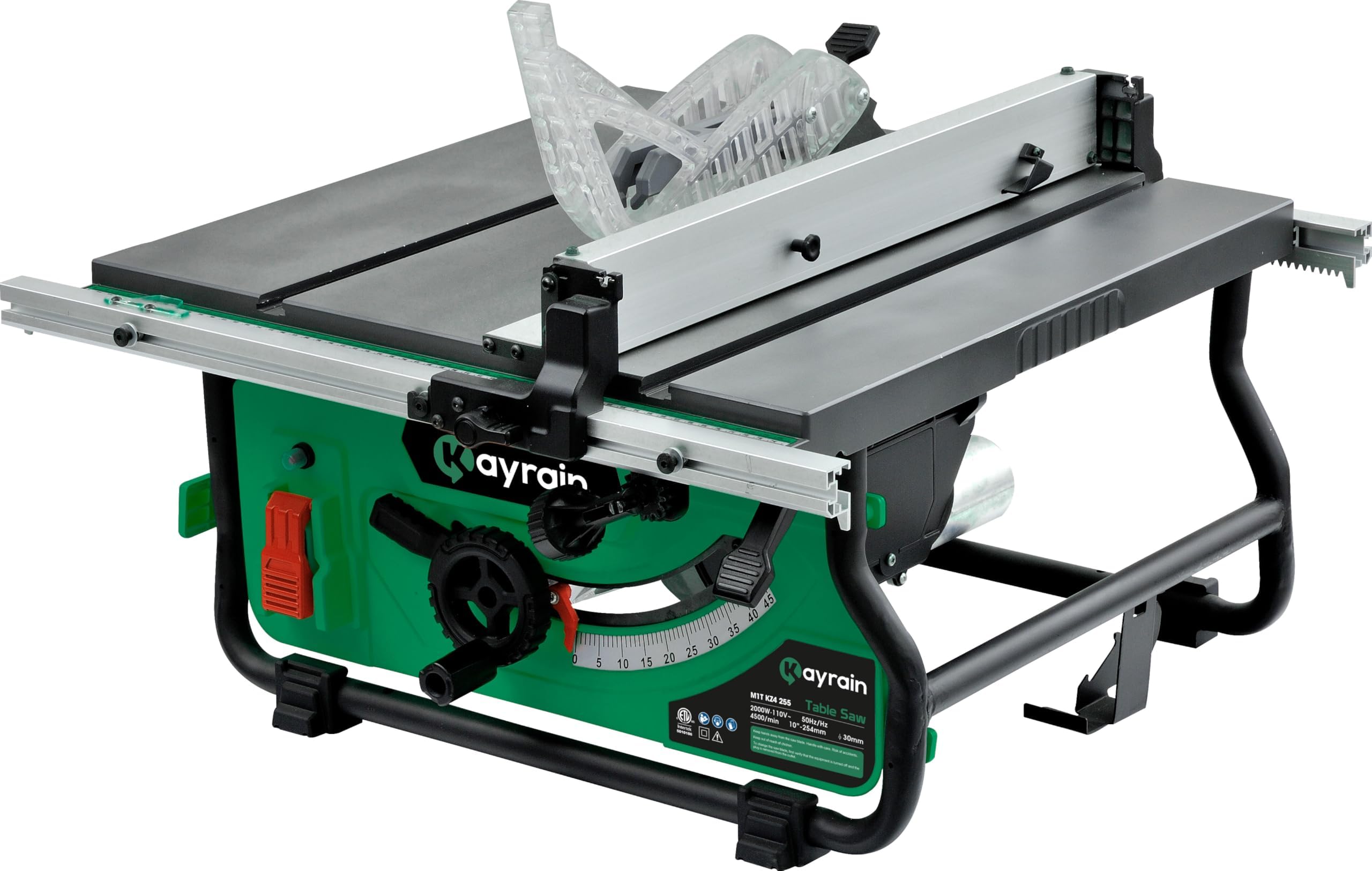 10-Inch Portable Table Saw with Stand - 15 Amp Motor, 25 Inch Rip ...