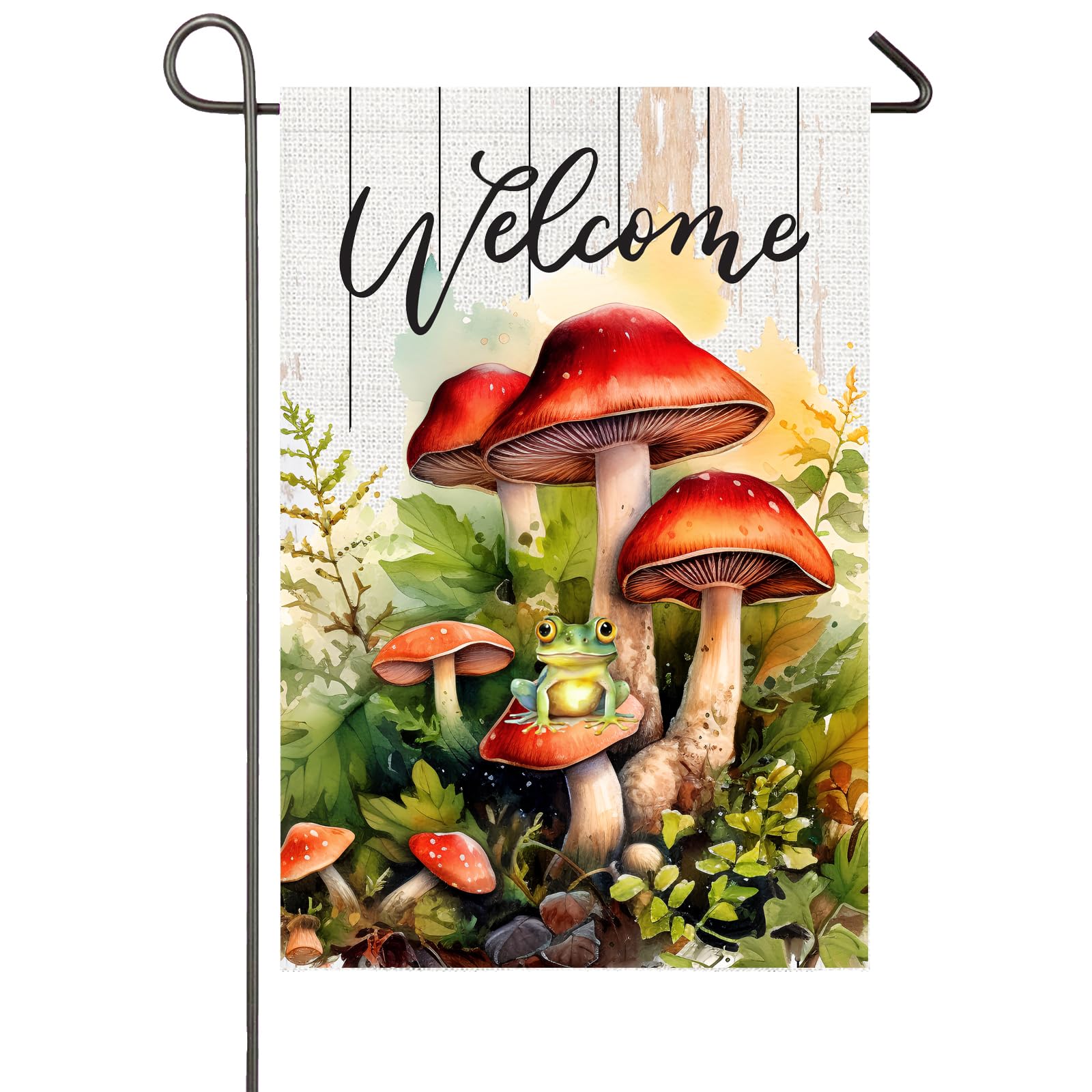 Amazon.com : Mushroom Garden Flag Spring Summer Yard Flags for Outside ...