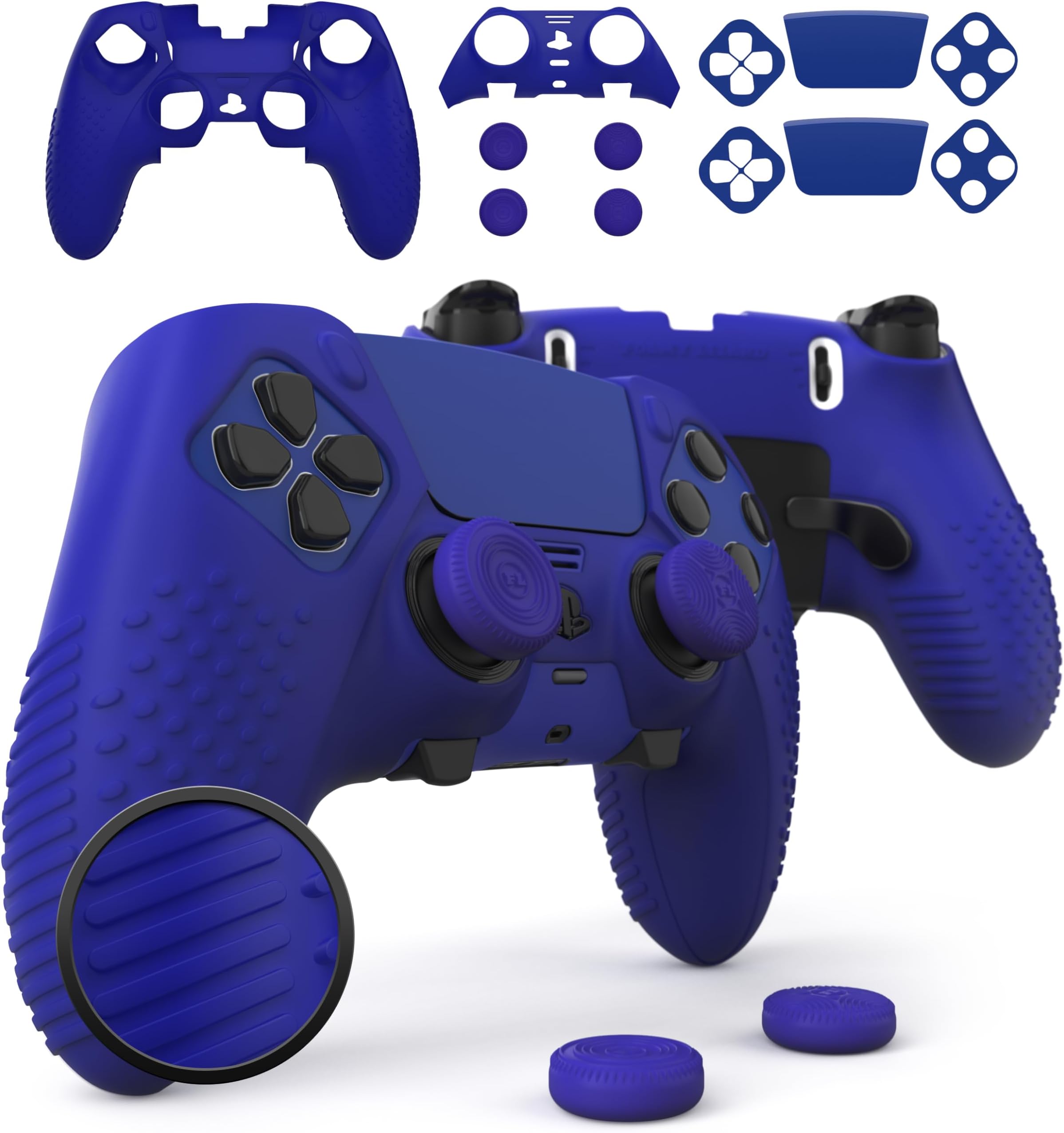 Amazon.com: Foamy Lizard Eclipse PS5 Edge Controller Skin Combo Set ...