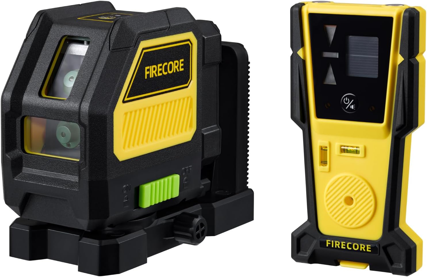 Laser Level with Receiver, Firecore Green Beam Self Leveling Outdoor ...
