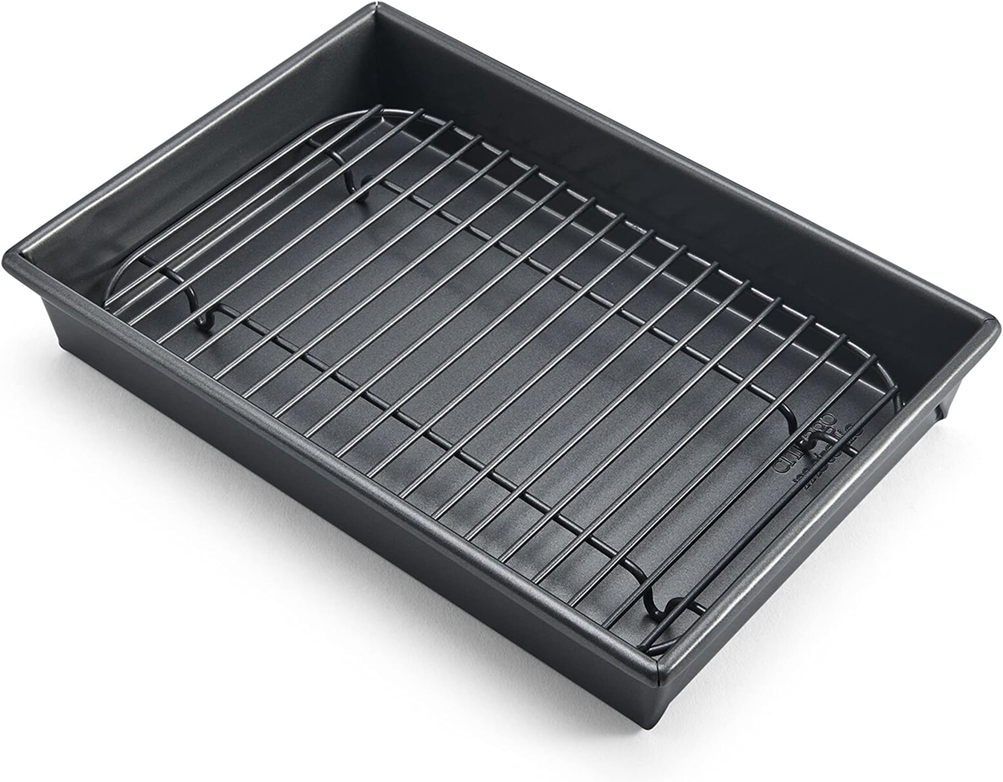 Amazon.com: Chicago Metallic Petite Roast Pan Set with Rack, 10x7 inch ...