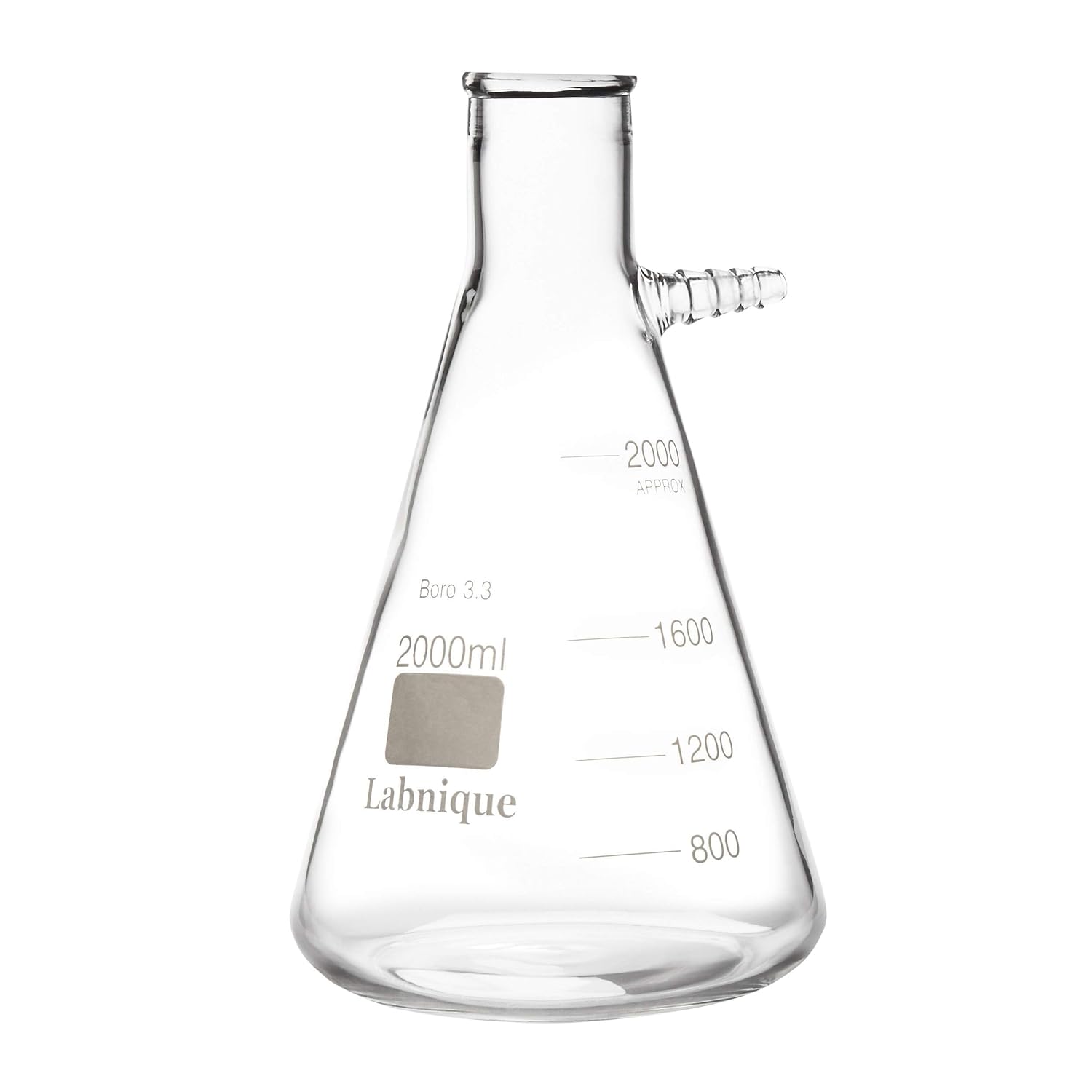 Glass Filtering Flask with Upper Tubulation, 2000ml: Amazon.com ...