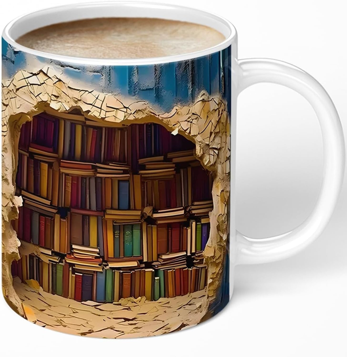 Amazon.com: STTUFICE 3D Bookshelf Mug Creative Design Ceramic Coffee ...