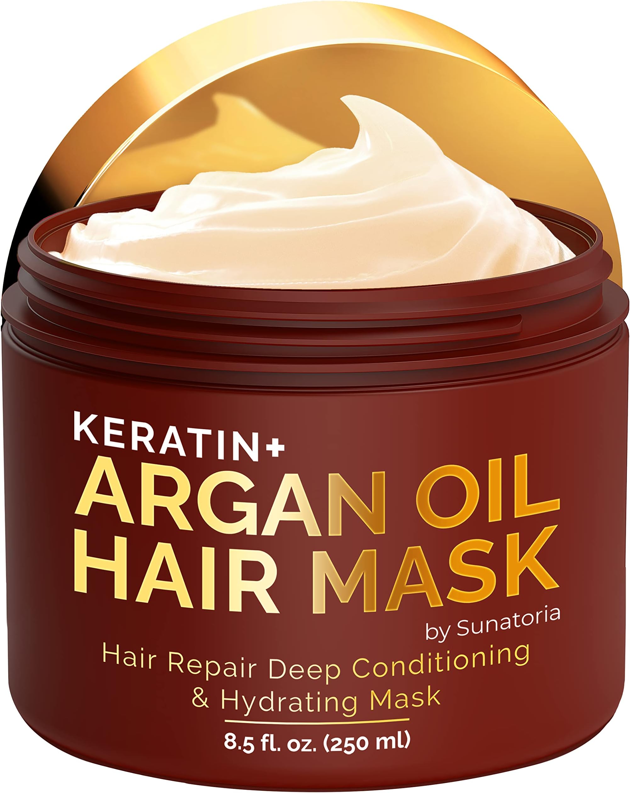 Amazon.com: SUNATORIA Hair Mask with Keratin & Argan Oil - Conditioner ...