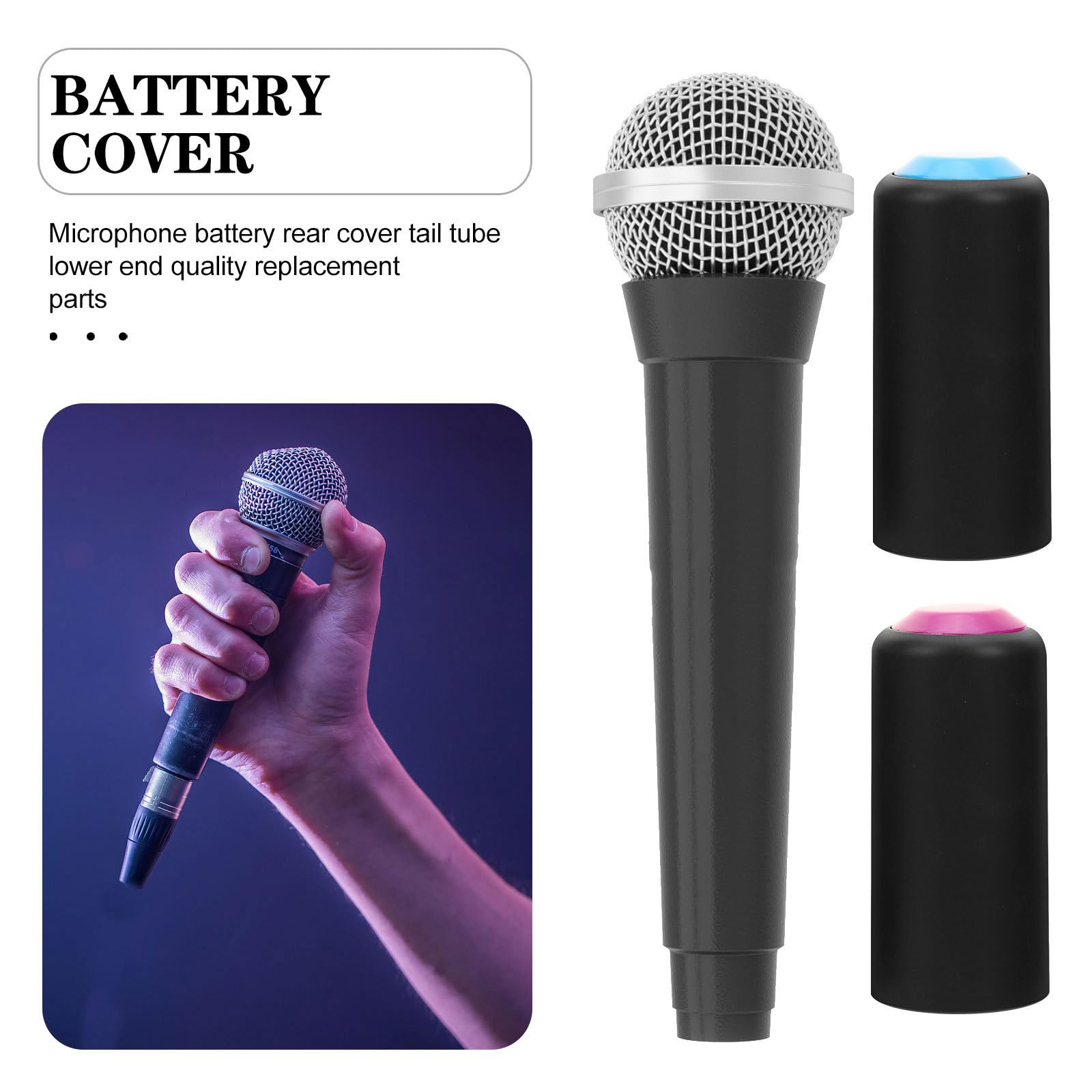Snapklik.com : Screw Appendix Mic, Plastic Mic Battery Screw On Caps ...