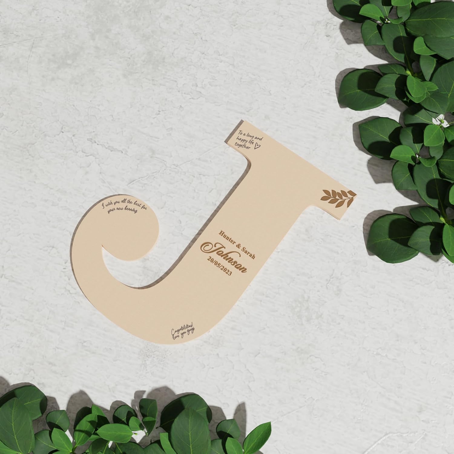 Amazon.com: EGD Wood Letters Wedding Guest Book | Wedding Decorations ...