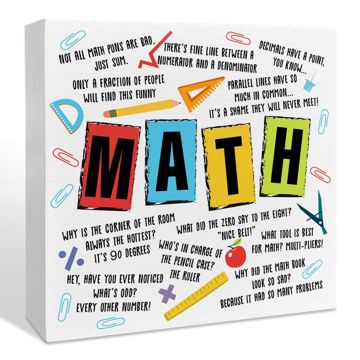 Amazon.com: Math Teacher Gifts for Women Men, Teacher Birthday ...