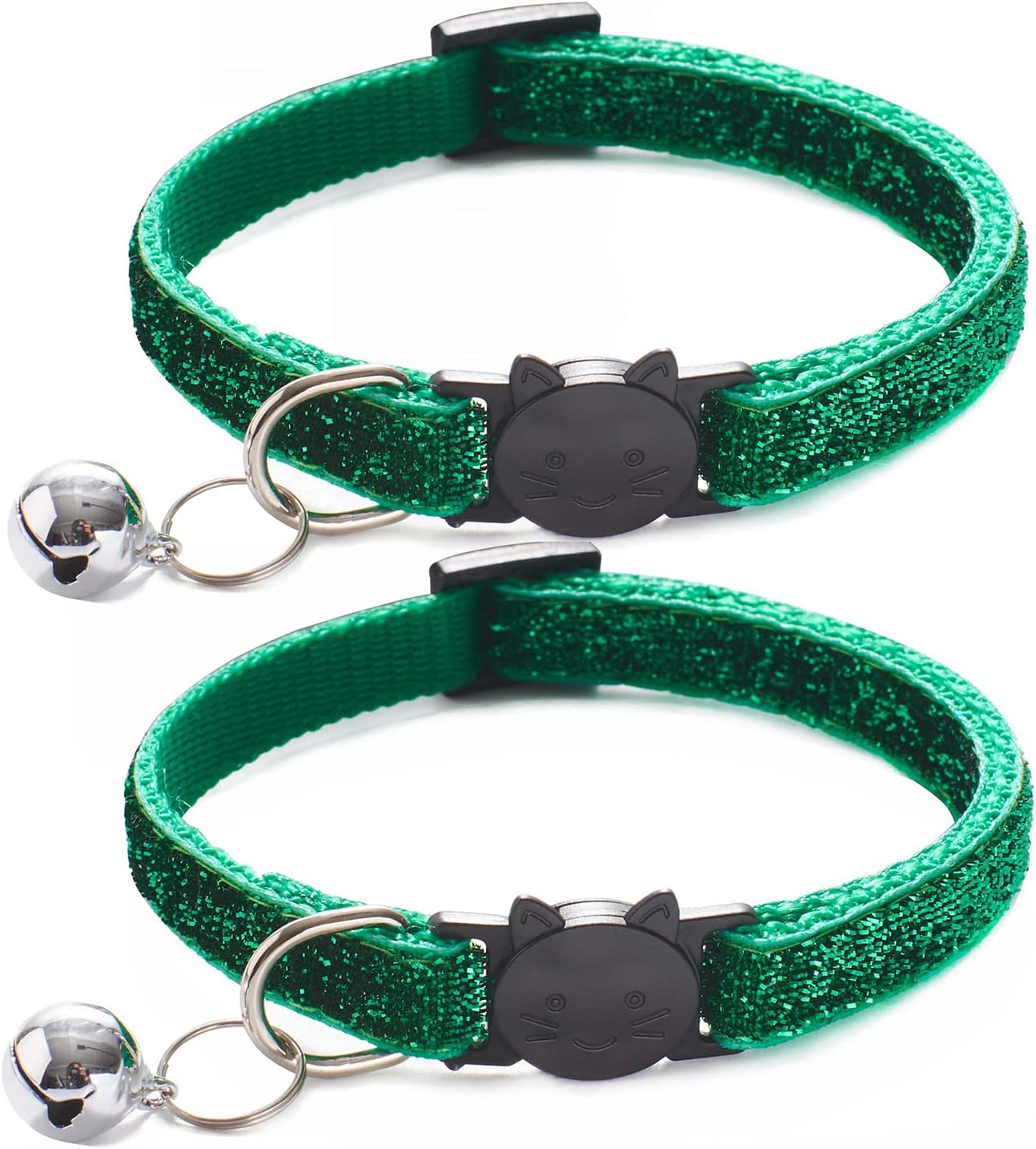 Pet Supplies : Cat Collars Breakaway with Bell - 2 Pack Cat Safety ...