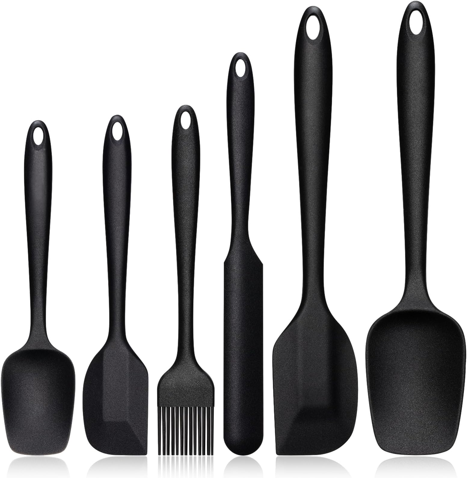 Amazon.com: Silicone Spatula Set, 6PCS Heat Resistant Spatulas for ...