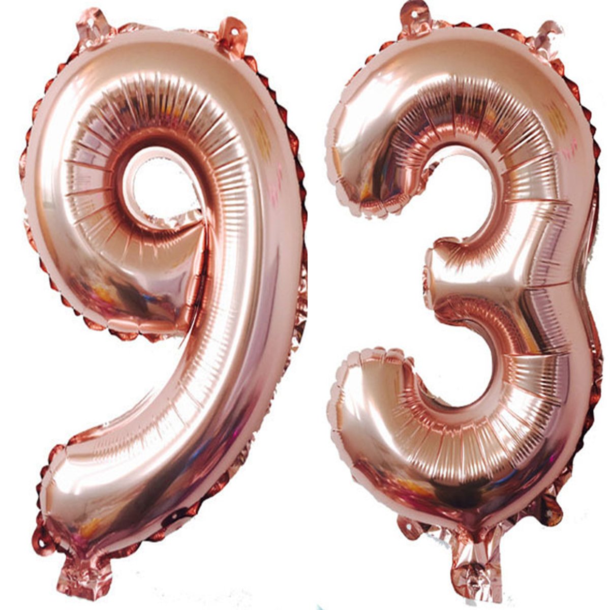 Amazon.com: 40inch Rose Gold Foil 93 Helium Jumbo Digital Number ...