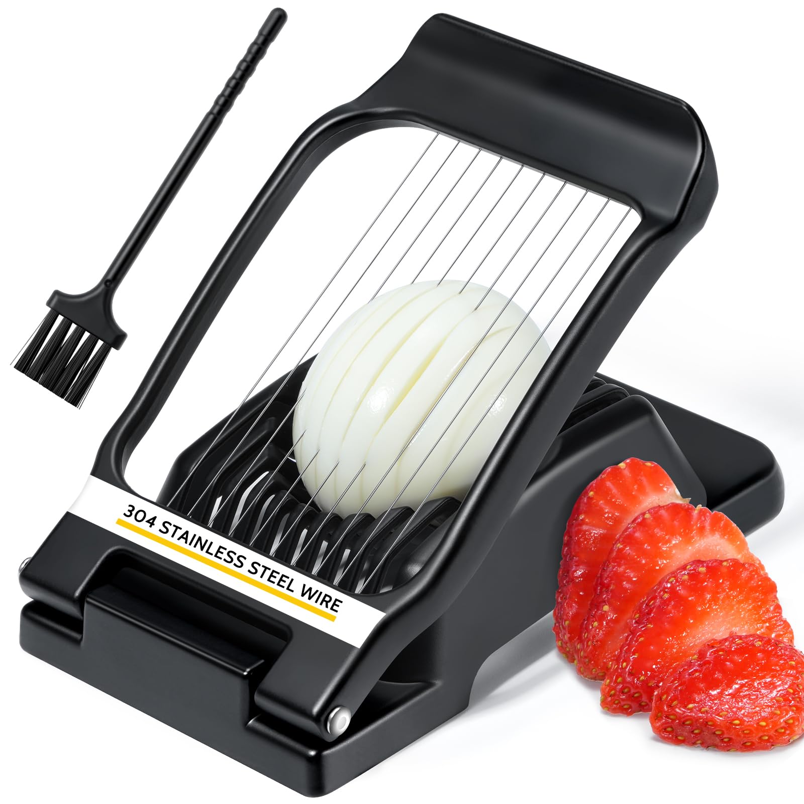 Snapklik.com : Egg Slicer, Heavy Duty Stainless Steel Wire Egg Slicer ...