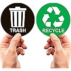 Amazon.com: Recycling Stickers for Trash Can - 4" x 4" Recycling ...