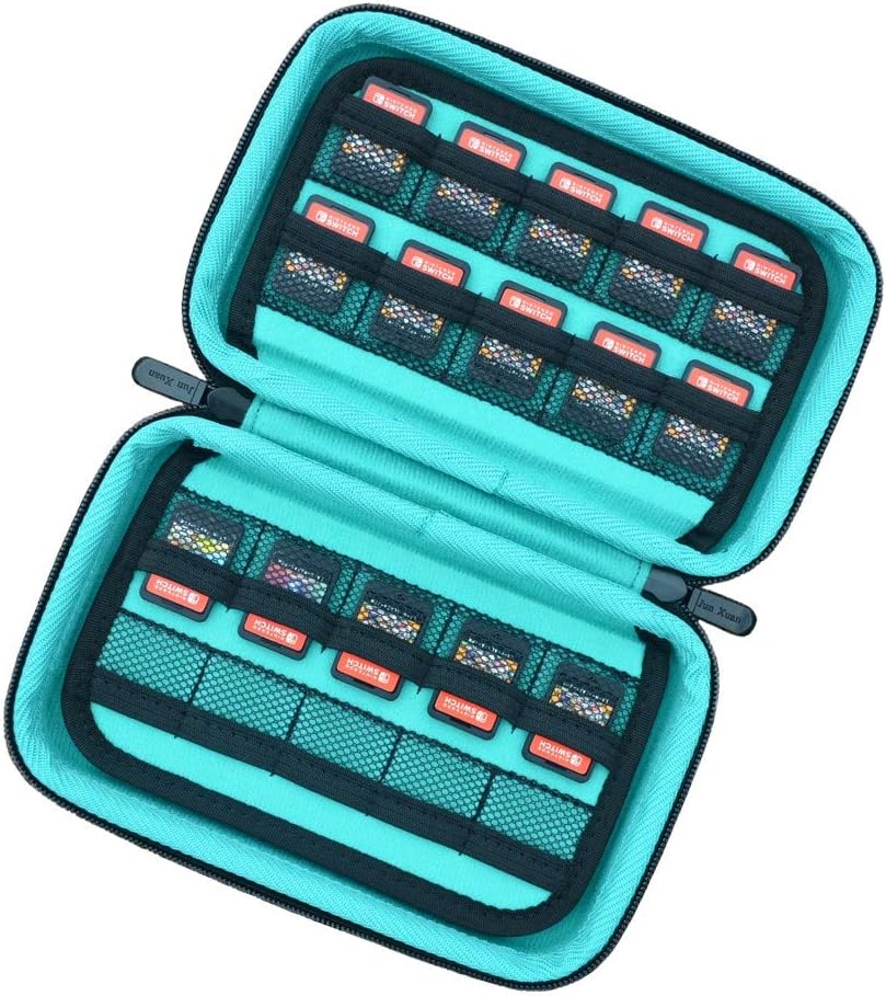 Jun Xuan Game Card Storage Case for Nintendo Switch Games - Black ...