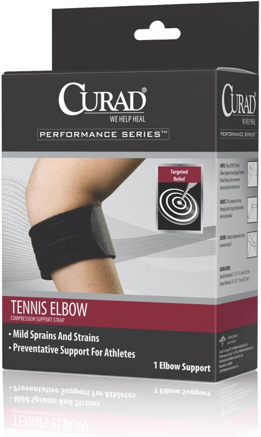 Amazon.com: Medline ORT17100D Curad Universal Tennis Elbow Compression ...