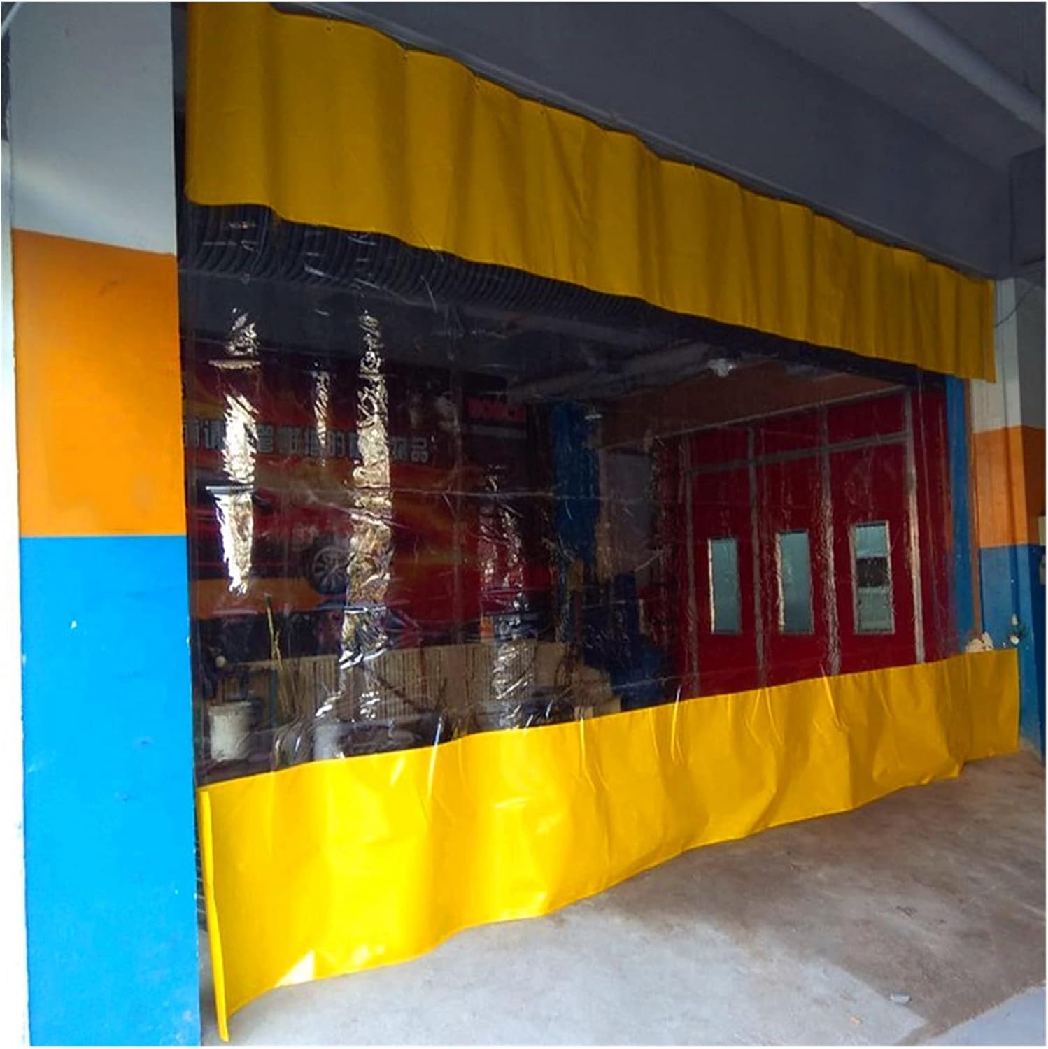Amazon.com: PVC Transparent Partition Curtain with Grommet Waterproof ...