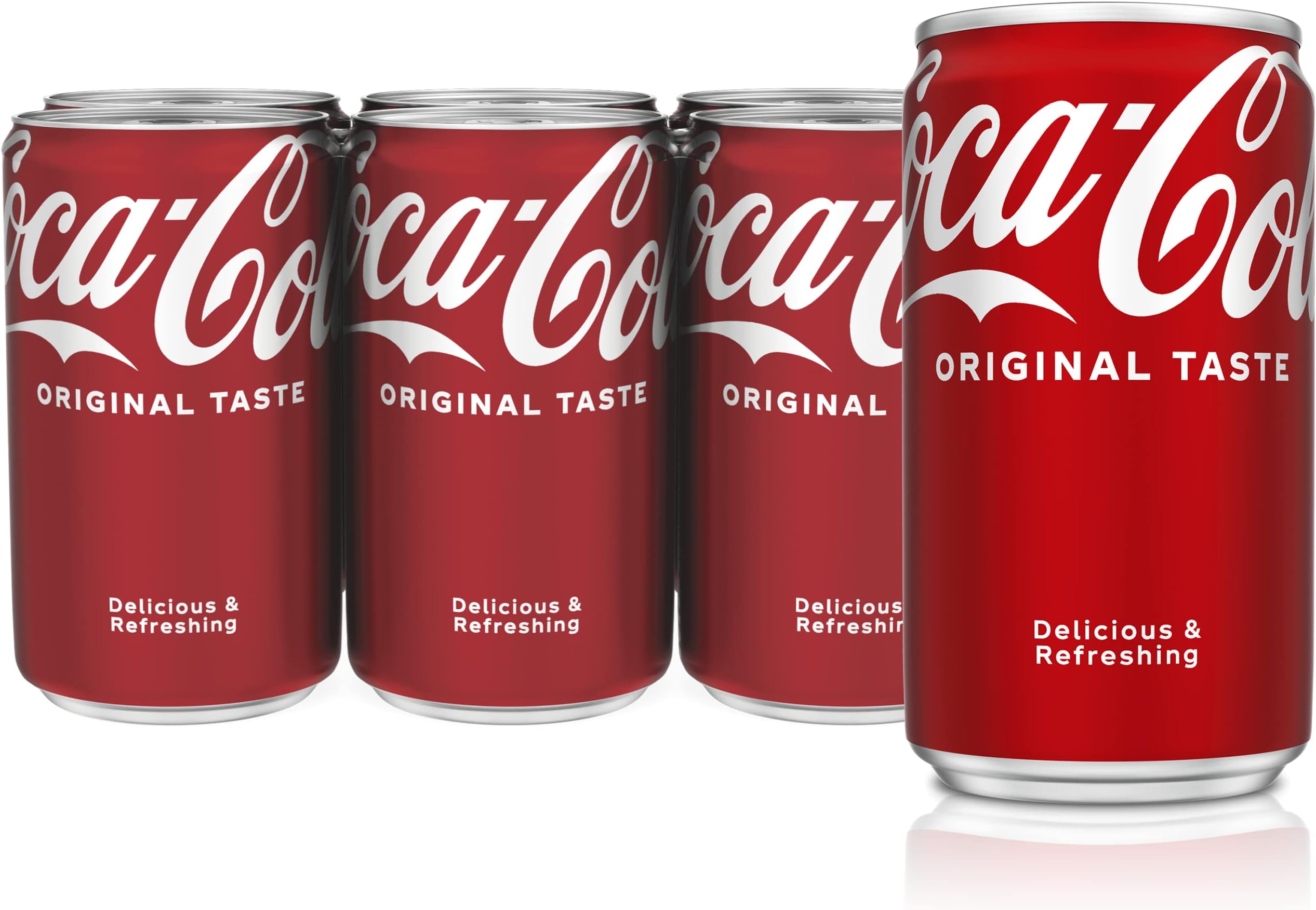 Amazon.com : Coca-Cola Original Taste, 7.5 Fl Oz Cans, 6 Pack : Grocery ...