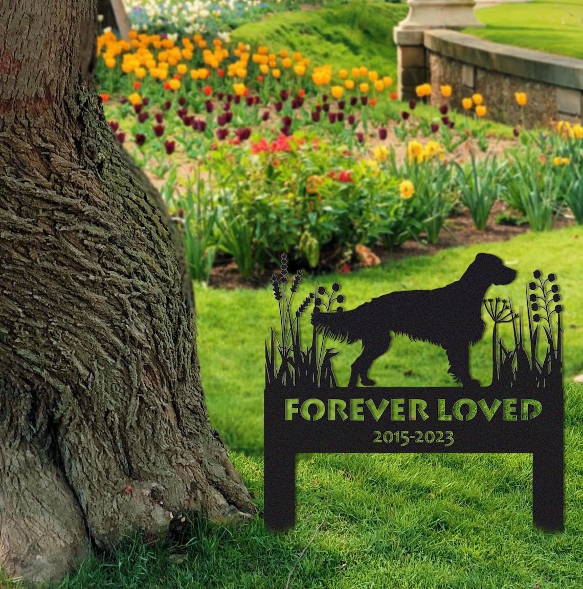 Amazon.com : TiTaicor English Setter Memorial Stake Sign,English Setter ...