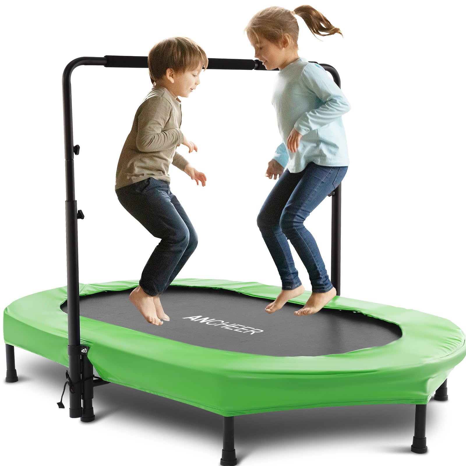 Amazon.com : Kids Indoor Trampoline, ANCHEER 56" Foldable Mini ...