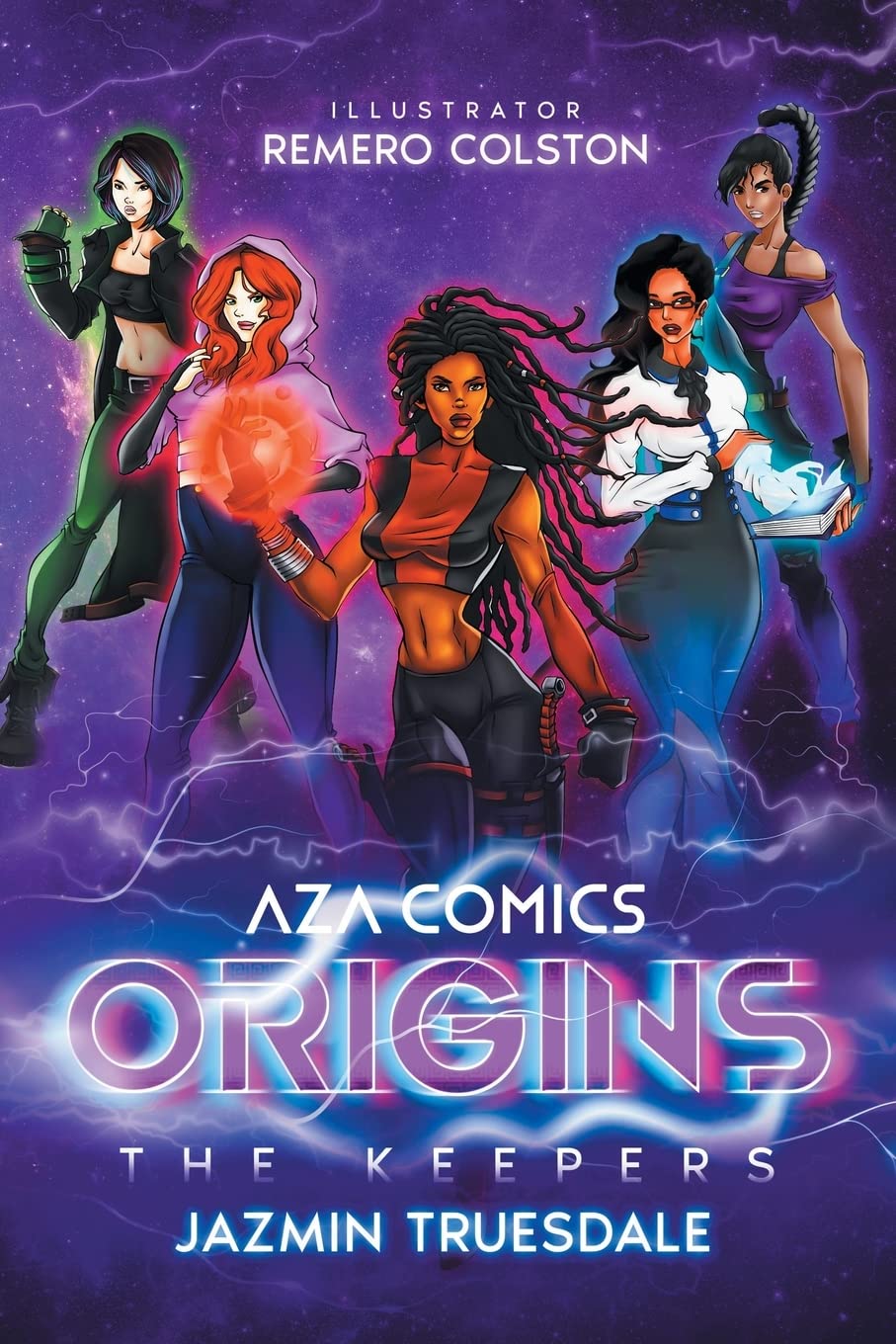 Amazon.com: Aza Comics The Keepers: Origins (Cyberpunk Edition ...