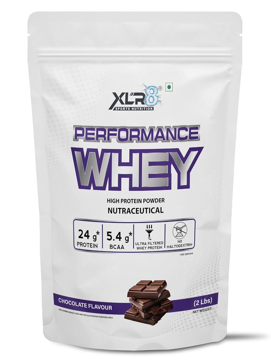 XLR8 Performance Whey Protein Concentrate - Chocolate | Lab Certified Protein Content | Supports ...