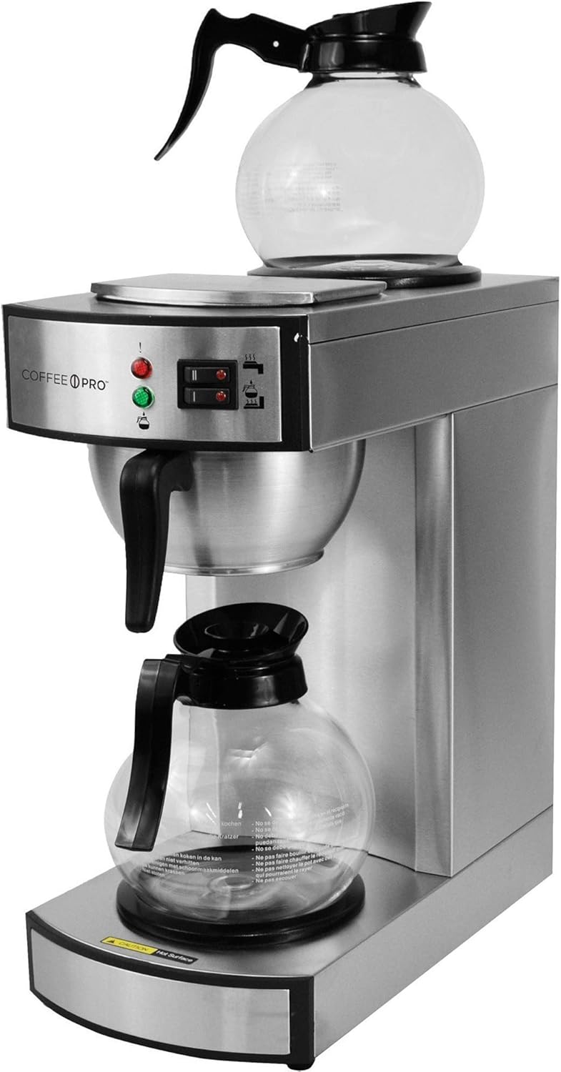 Amazon.com: Coffee Pro CPRLG2 Coffee Maker, One Size, Stainless Steel ...