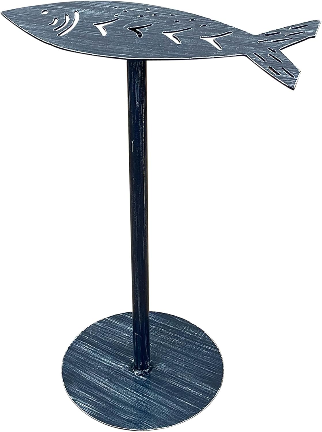 Amazon.com: Furniture Barn USA Weathered Navy Drink Table with Fish Top ...
