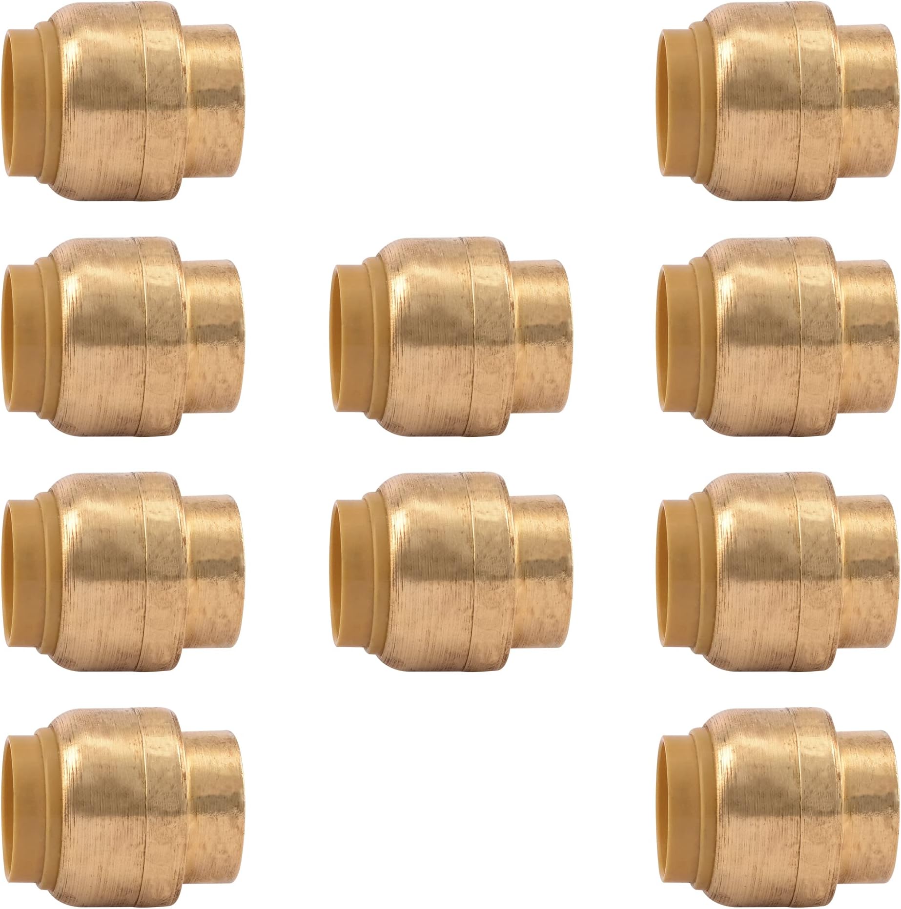 LTWFITTING 5/8-Inch Brass Compression Cap Stop Valve Cap,Brass ...