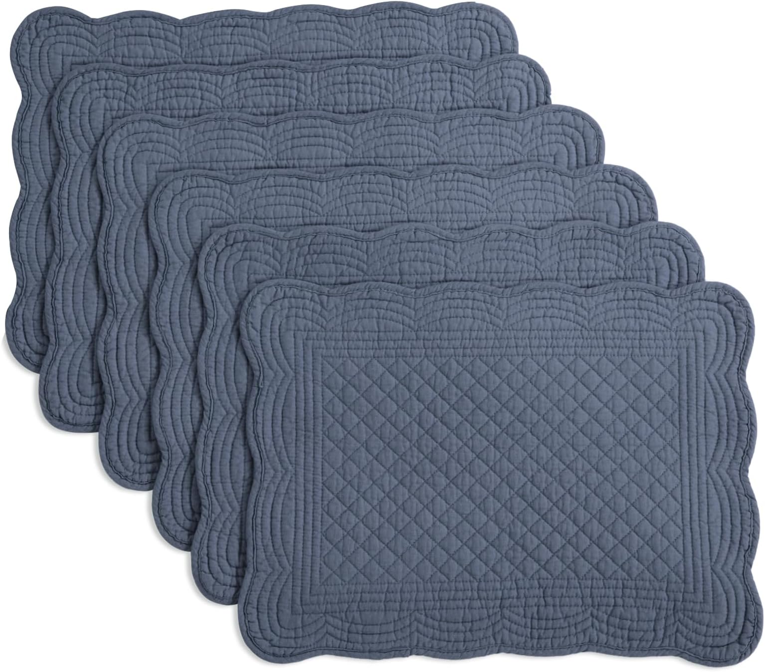 Amazon.com: HOMBYS Quilted Placemats Set of 4 Washable-13x18 inches ...