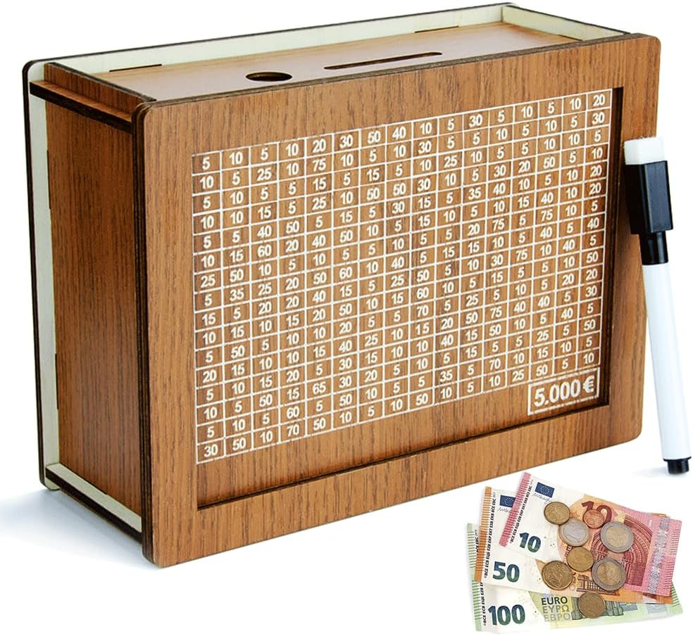 Tirelire en Bois (Non Réutilisable) Tirelire Vintage Faite à Main ...