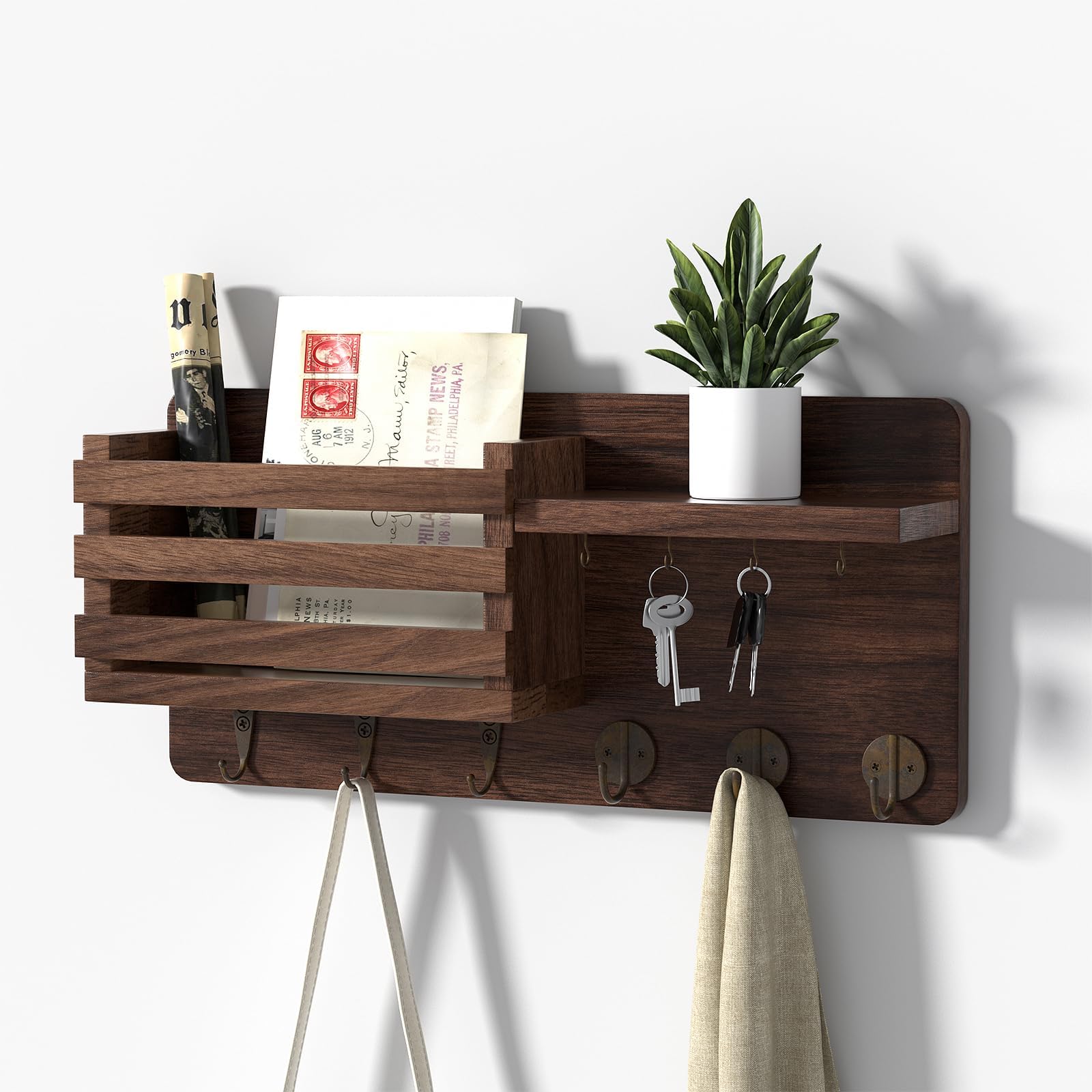 Amazon.com: Key Holder for Wall, Key Hanger Wall Mount Hallway ...