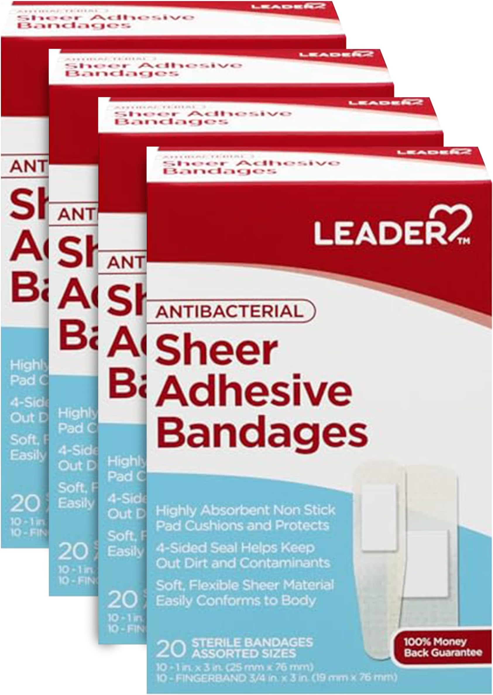 Amazon.com: Band-Aid Brand Tru-Stay Sheer Strips Adhesive Bandages for ...