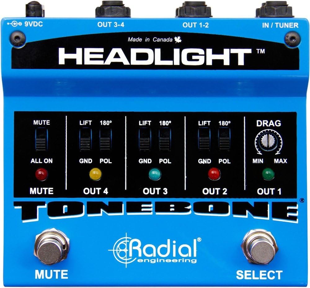 Amazon.com: Radial Headlight 4 Output Guitar Amp Selector : Musical ...