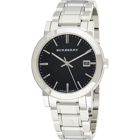 BURBERRY HERREN-ARMBANDUHR 42MM ARMBAND EDELSTAHL + GEHÄUSE QUARZ ...