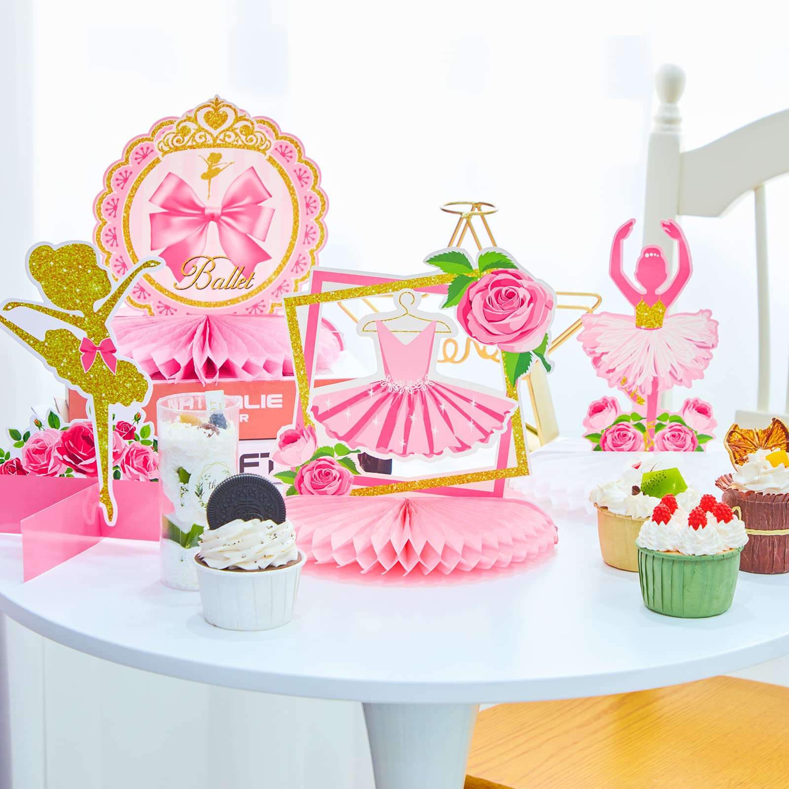 Ballet Party Centerpieces Pink Ballerina Themed Birthday Party