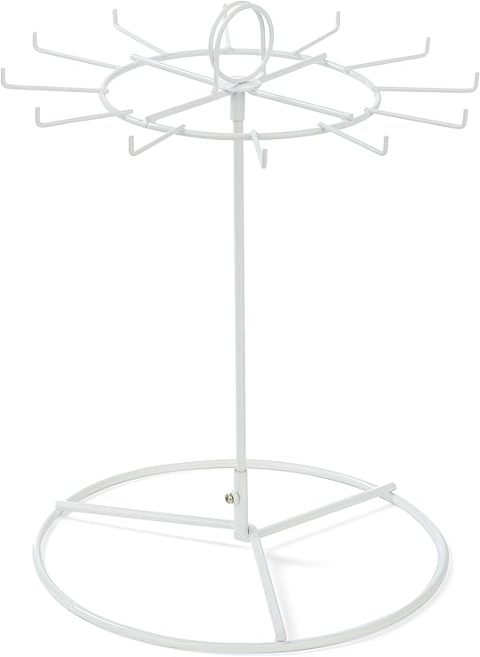 Amazon.com: Displays2go Countertop Retail Spinner Rack with 12 Hooks ...