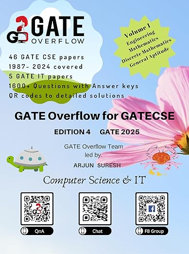 Buy Gate Overflow For Gate Cse 2025 2 Volumes All Pyqs Questions Only With Answer Keys And Qr