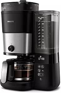 Philips All-in-1 Brew Drip Coffee Maker With Built-in grinder - 10 cups ...