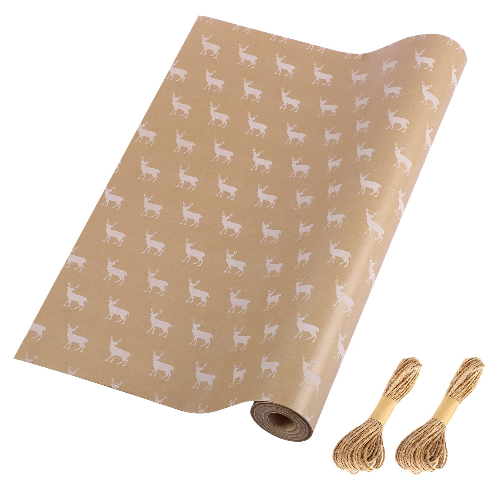 HBell Christmas Wrapping Paper Roll,43cm x 15m Xmas Gift Wrapping Paper ...