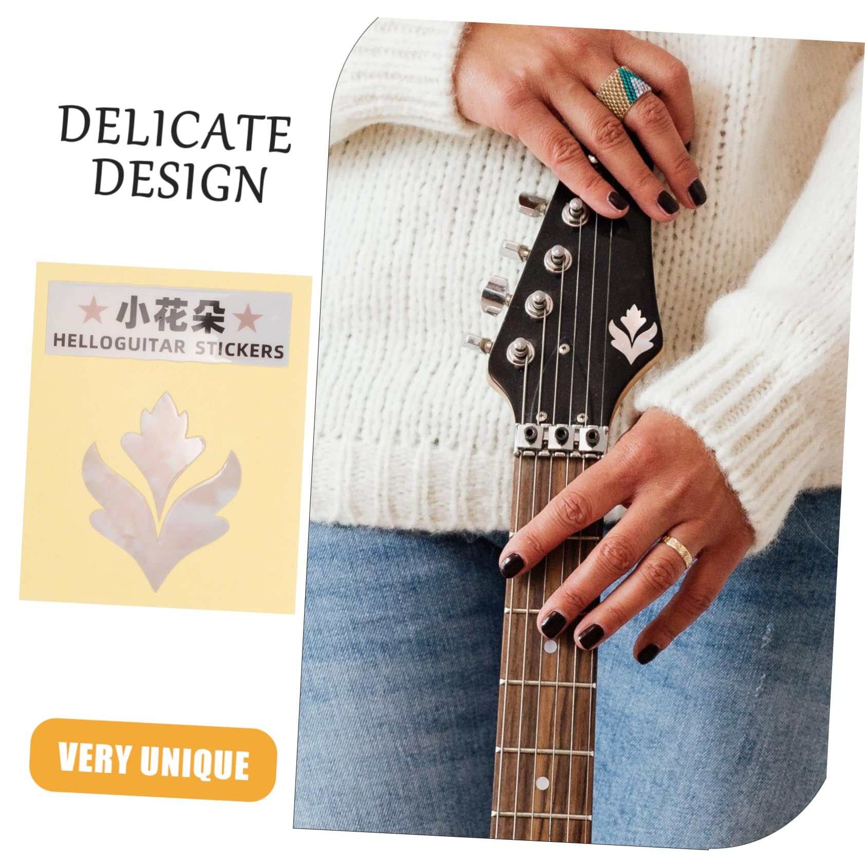 Snapklik.com : Guitar Sticker Stickers For Guitar Headstock Guitar ...