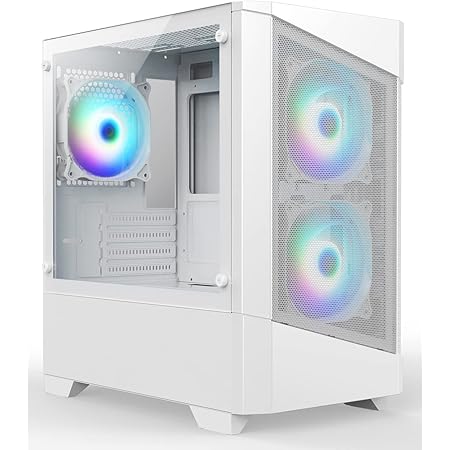 iONZ PC Gaming Case Micro ATX Mid Tower - Dual Chamber Dynamic Series ...