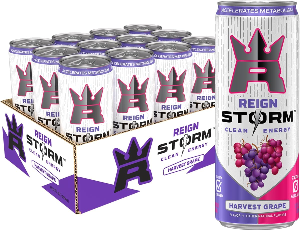 Amazon.com : REIGN Storm, Mango, Fitness & Wellness Energy Drink, 12 Fl ...