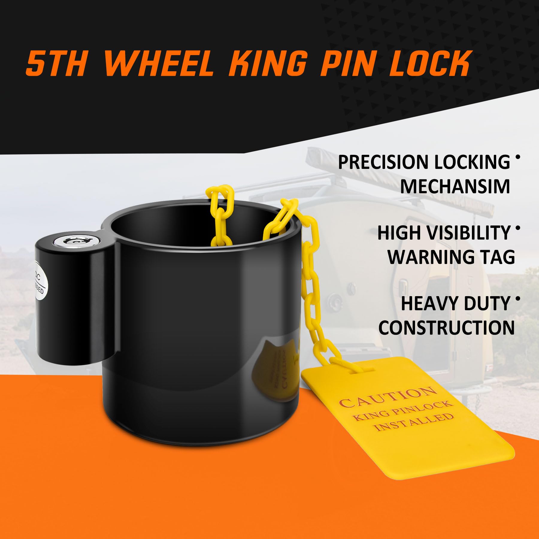 Snapklik.com : METOWARE 5th Wheel King Pin Lock