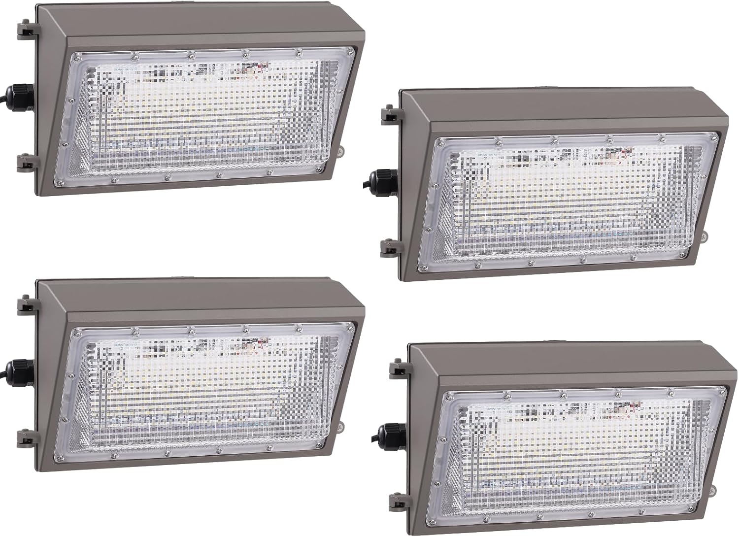 VEVOR LED Wall Pack Lights, 4 Pack 100W 10800LM 5000K, Commercial ...