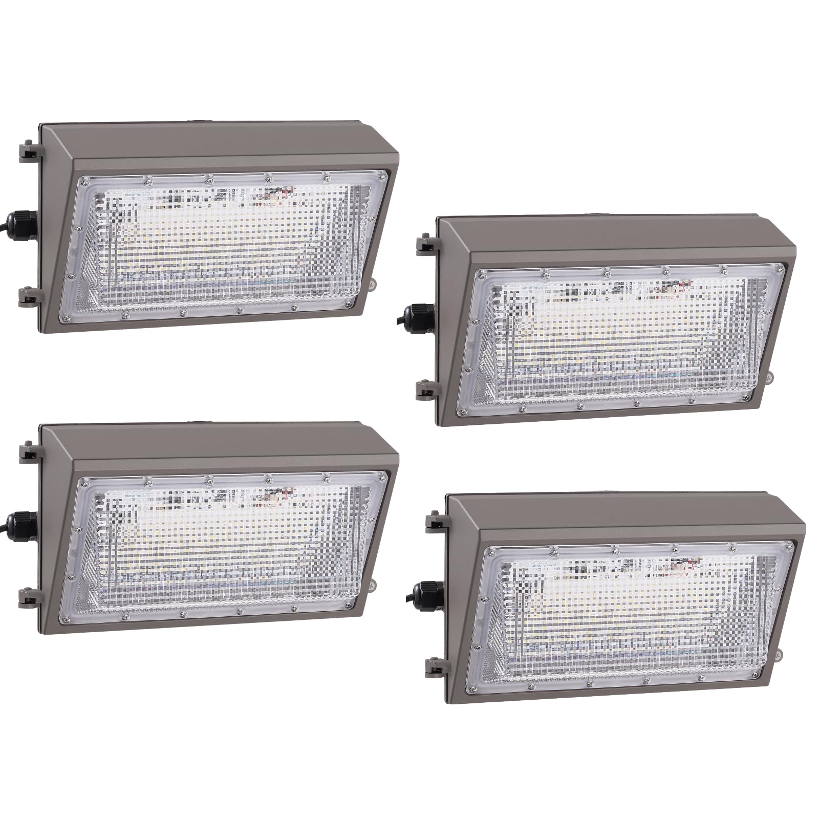 VEVOR LED Wall Pack Lights, 4 Pack 100W 10800LM 5000K, Commercial ...