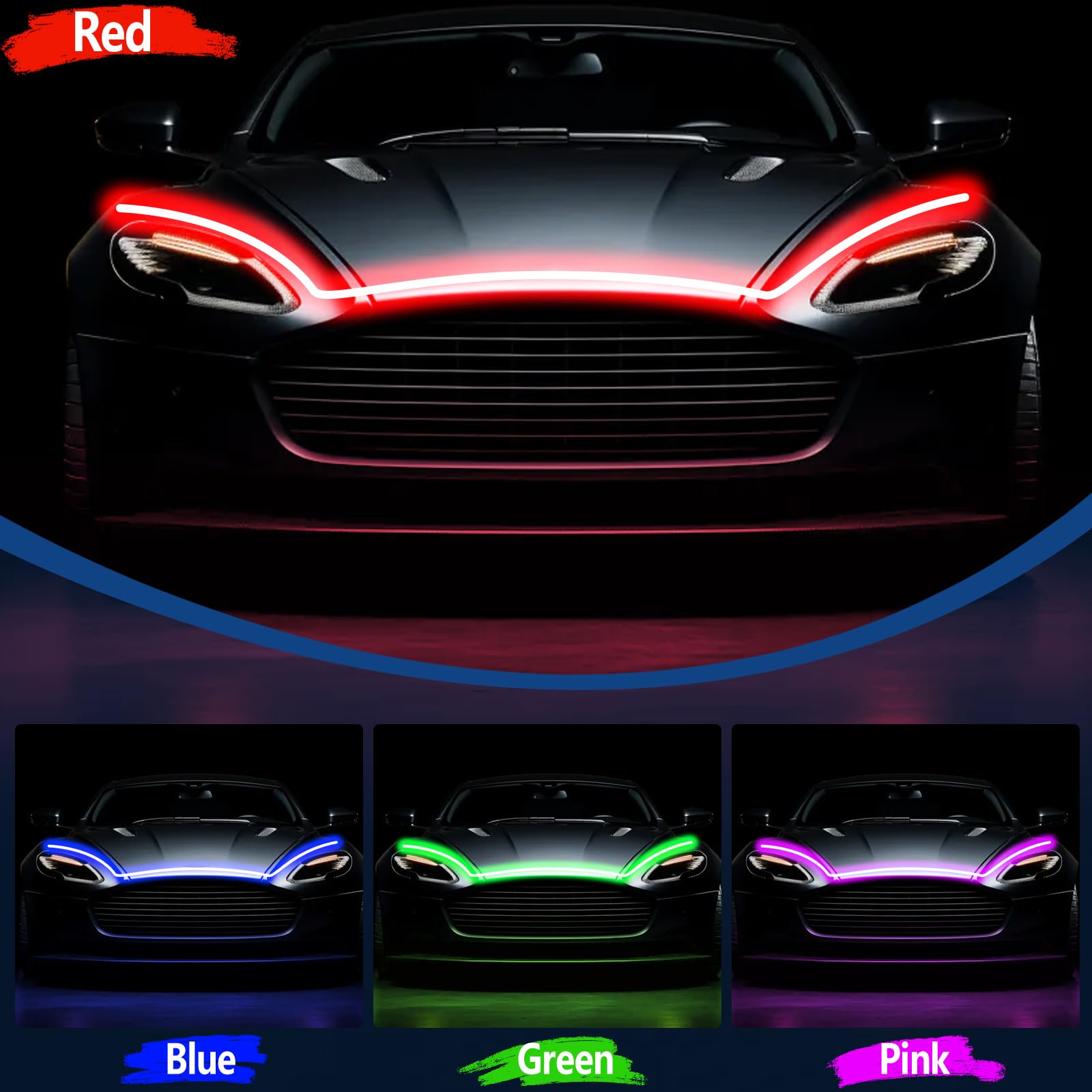 Snapklik.com : HConce 71 Inches RGB Multicolor Dynamic Scanning Starter ...
