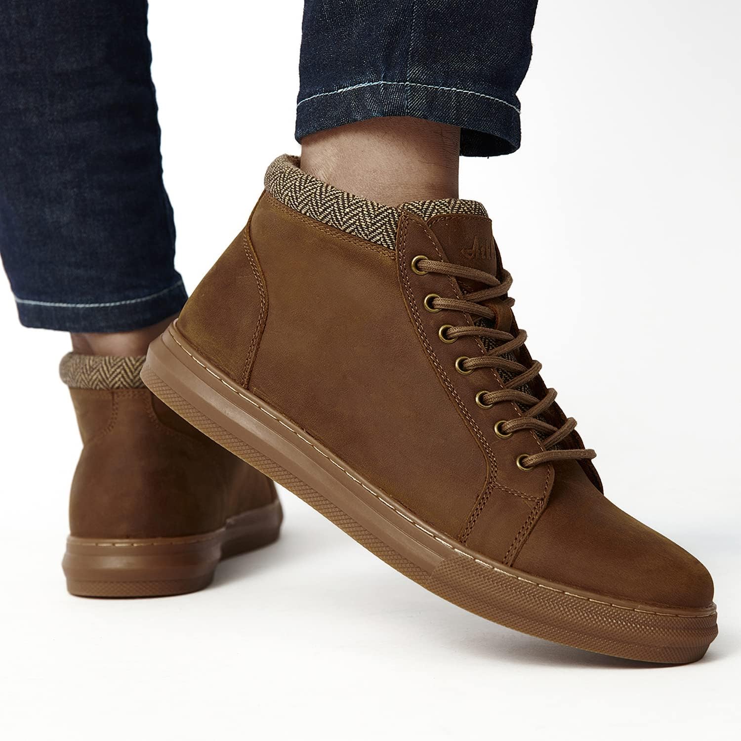 Arkbird Mens Mid-Top Sneaker Boot Casual Oxford Walking Shoe for Men ...