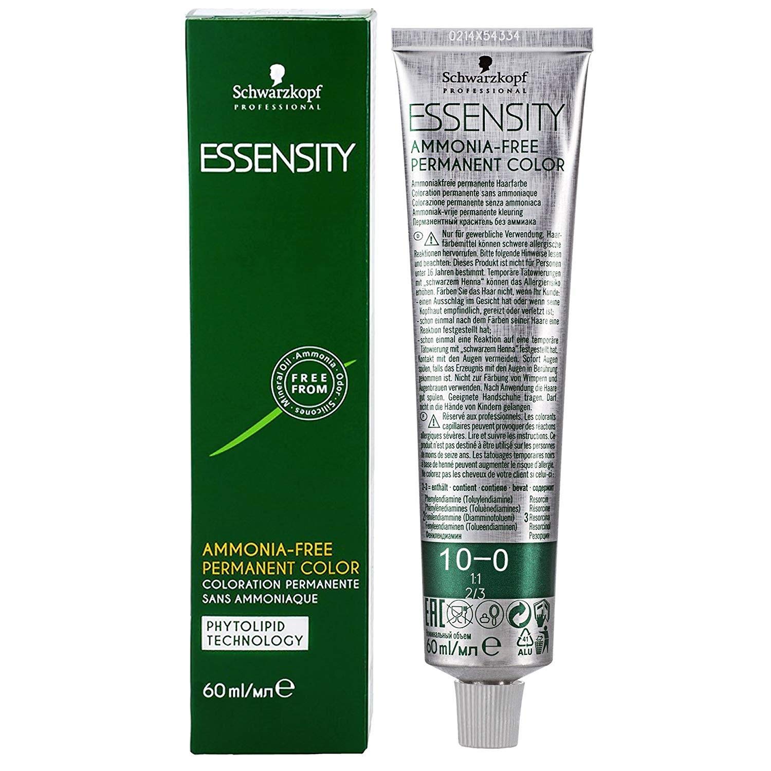 Amazon.com : Schwarzkopf Essensity 10-0 Hair Color, 2.1 oz : Chemical ...